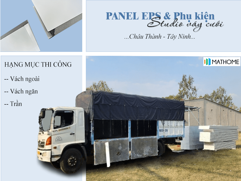 Cấp Panel EPS Dựng Studio Váy Cưới Tại Tây Ninh - Mathome